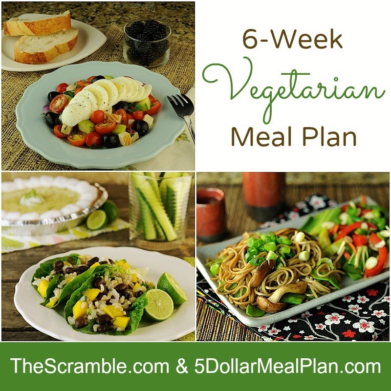 6-Week Vegetarian Meal Plan - Erin Chase Store